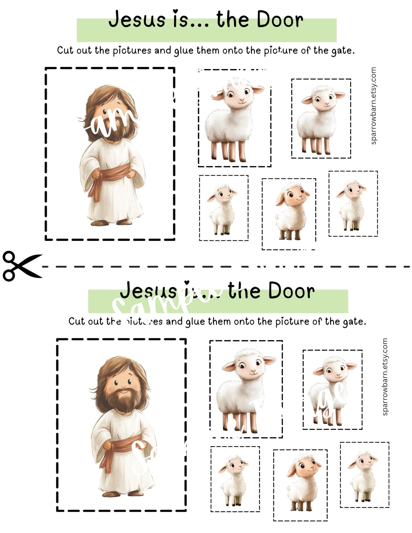 Jesus is the Door Activity Pack: Sunday School Lesson (PDF Download - Etsy