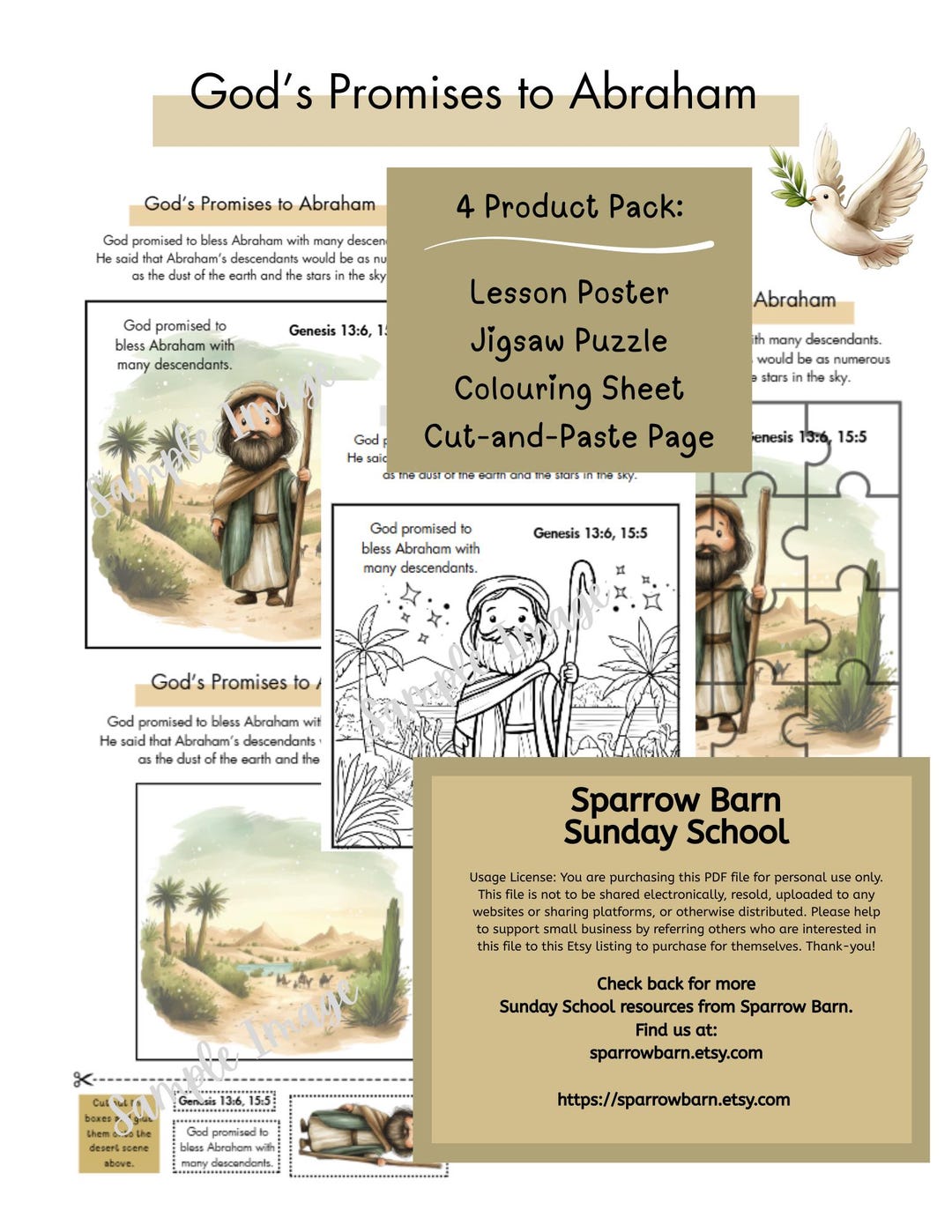 God's Promises to Abraham Sunday School Activity Pack (PDF Download - Etsy