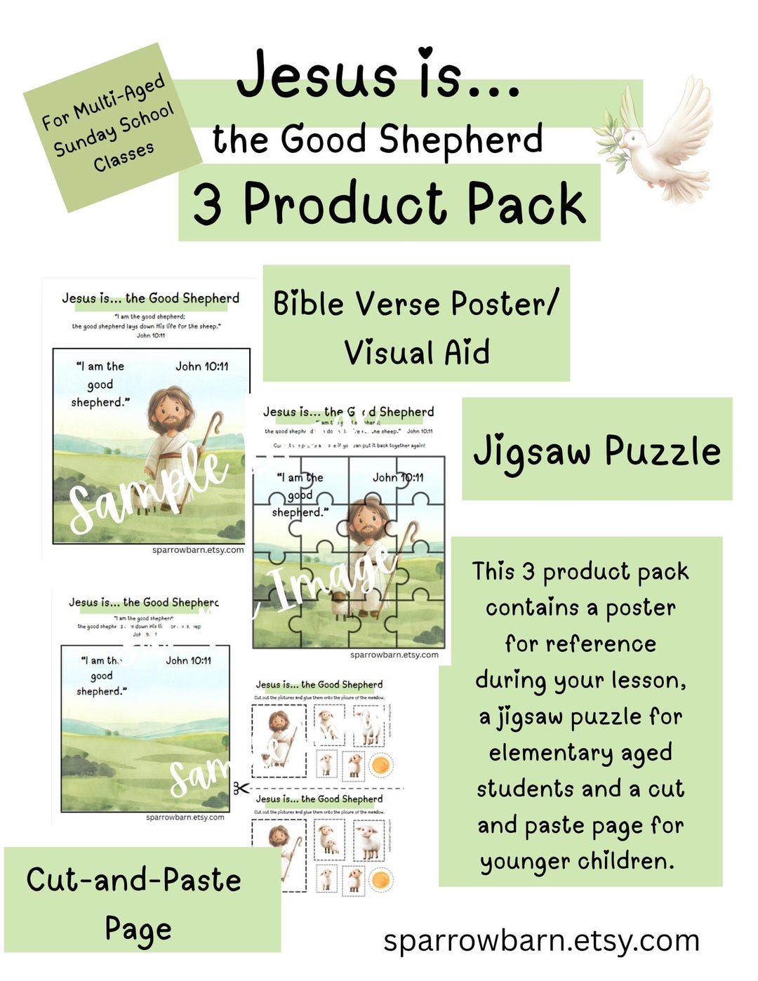 Jesus is the Good Shepherd - Sunday School Activity Bundle (PDF ...