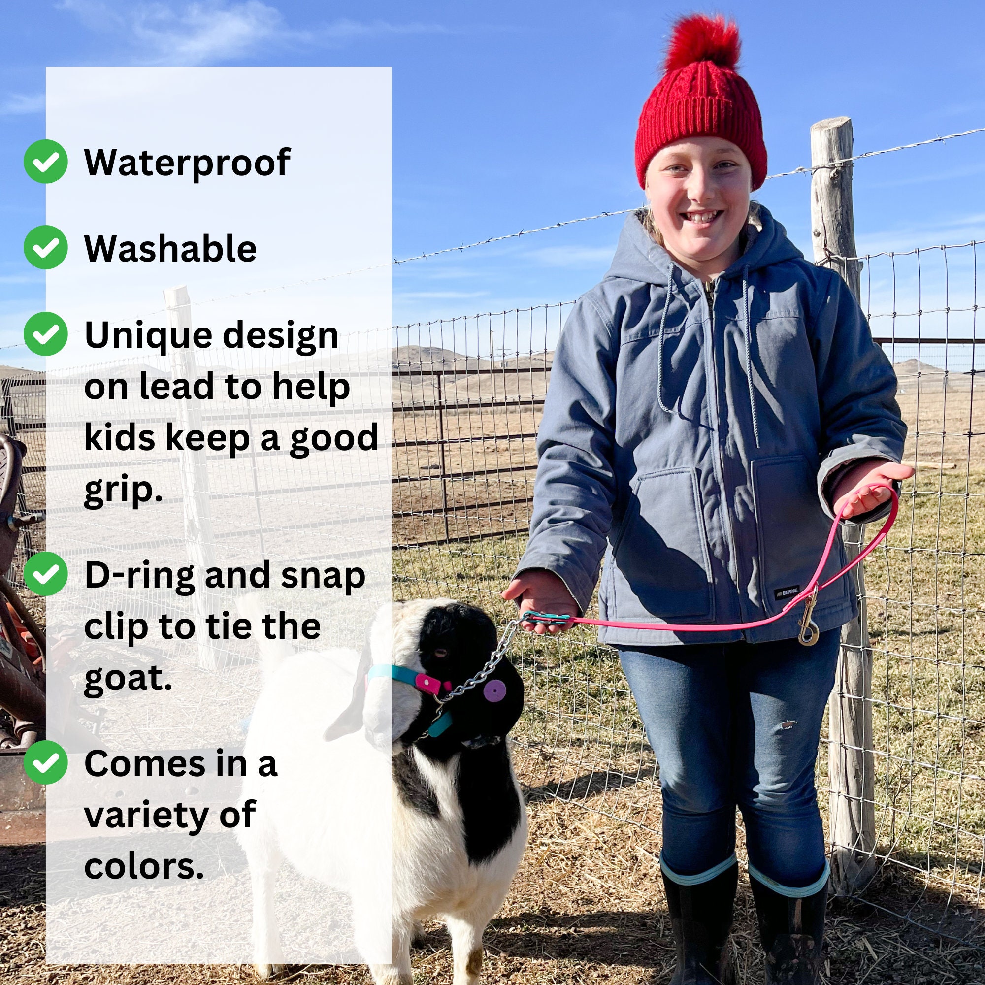 GOAT HALTER | "essential" (single Color) - Etsy
