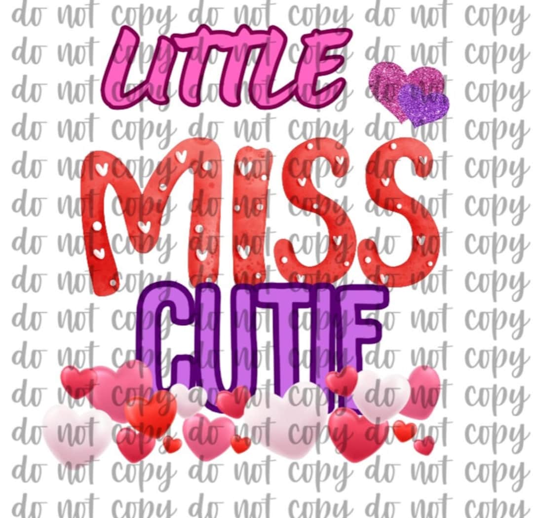 Little Miss Cutie Digital Png - Etsy