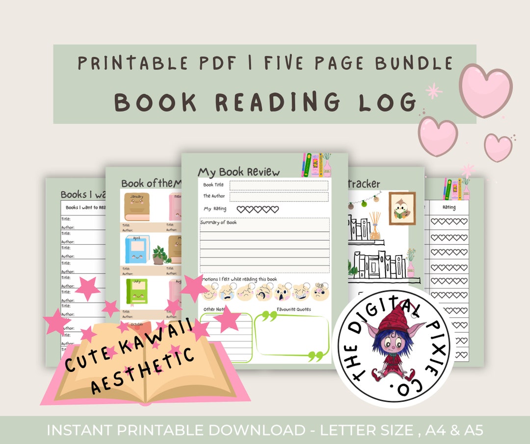 Book Reading Journal Reading Reviews Printable Reading Journal Reading ...