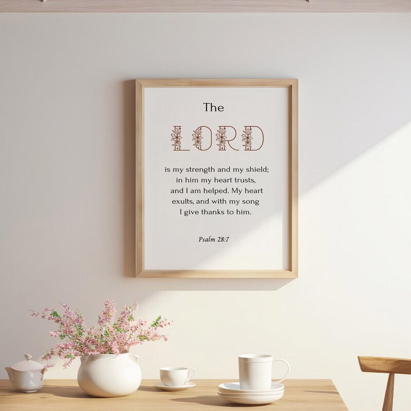 Psalm 28 7 - Etsy