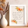 Joshua 1:9 Botanical Wall Art, Digital Prints, Farmhouse Wall Art ...