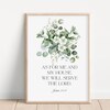 Joshua 1:9 Botanical Wall Art, Digital Prints, Farmhouse Wall Art ...