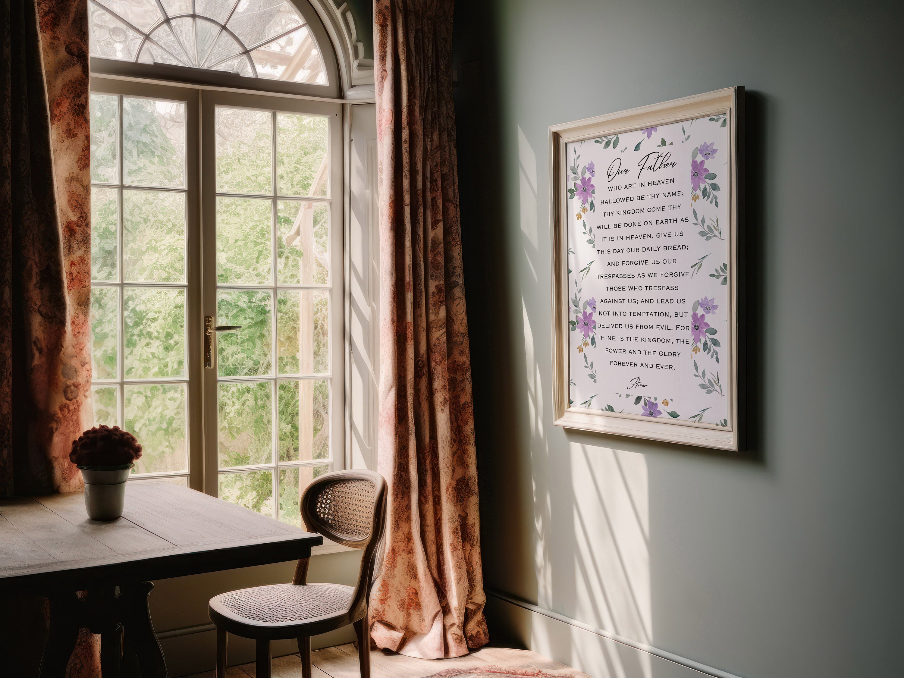 Our Father Inspirational and Classic Prayer, Printable Scripture ...