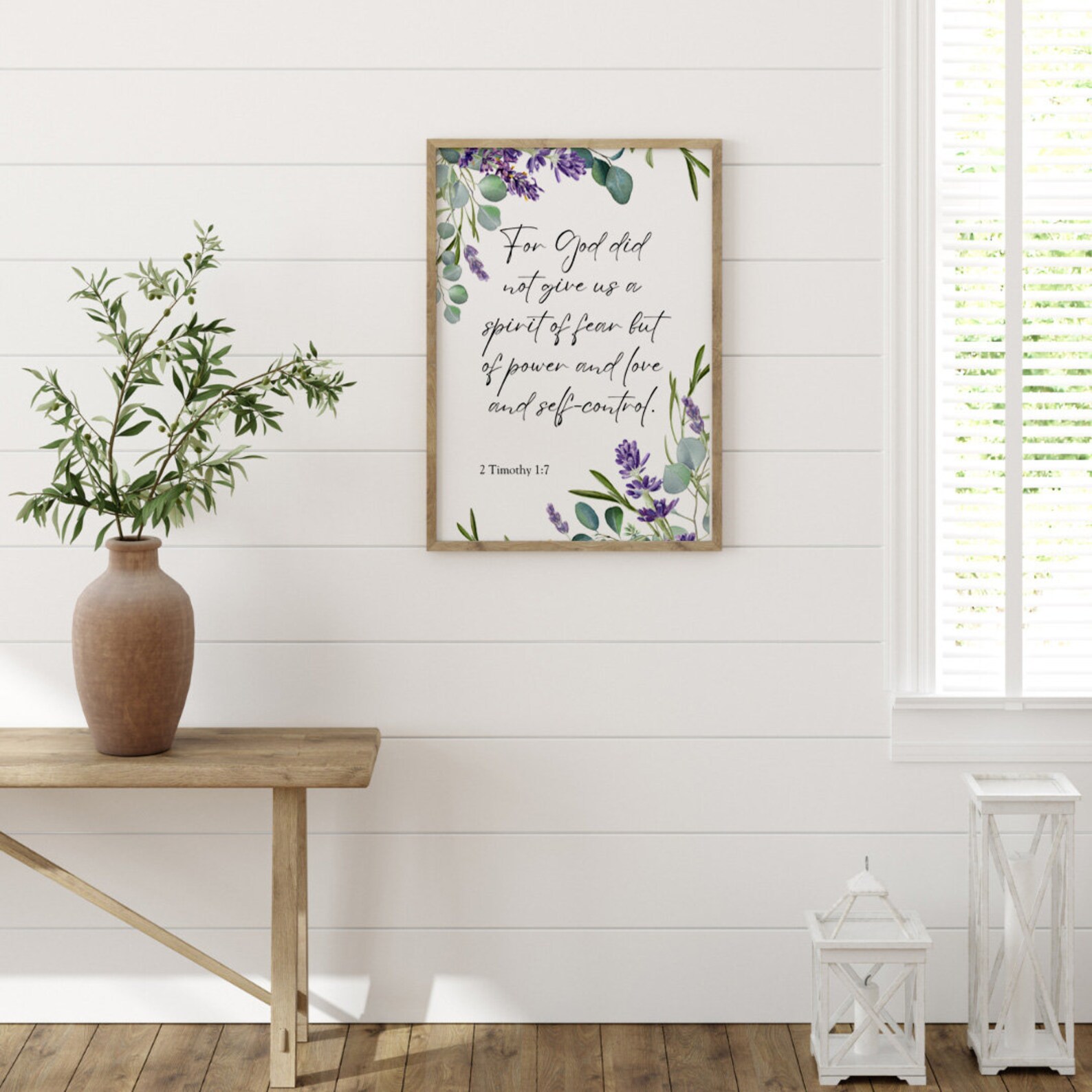 2 Timothy 1:7, Bible Verse Printable, Vintage Art, Digital Prints ...
