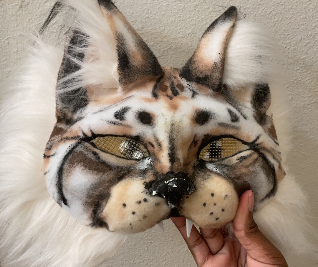 Cute Detailed Lynx Therian Mask - Etsy