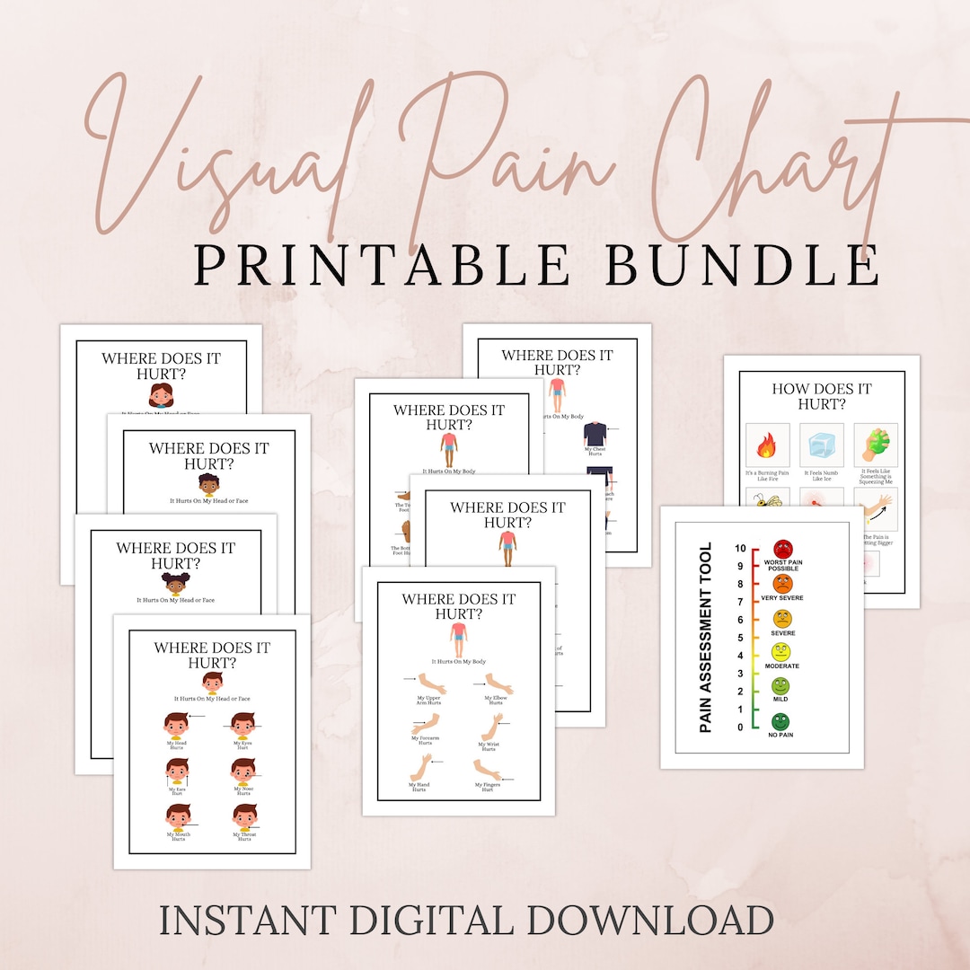 Visual Pain Chart for Children and Adults With Communication Needs ...