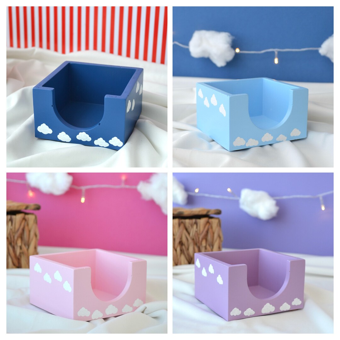 Memo Paper Holder With Clouds for Desk, Unique Note Paper Holder, Cute ...