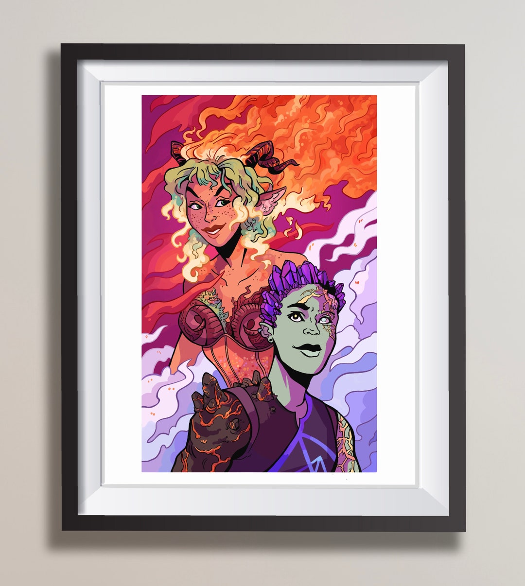 Fearne & Ashton Poster Critical Role bells Hells - Etsy