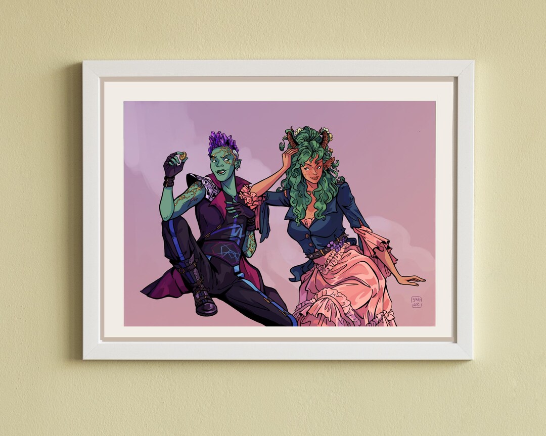 Ashton & Fearne Poster - Critical Role (bells Hells) - Etsy