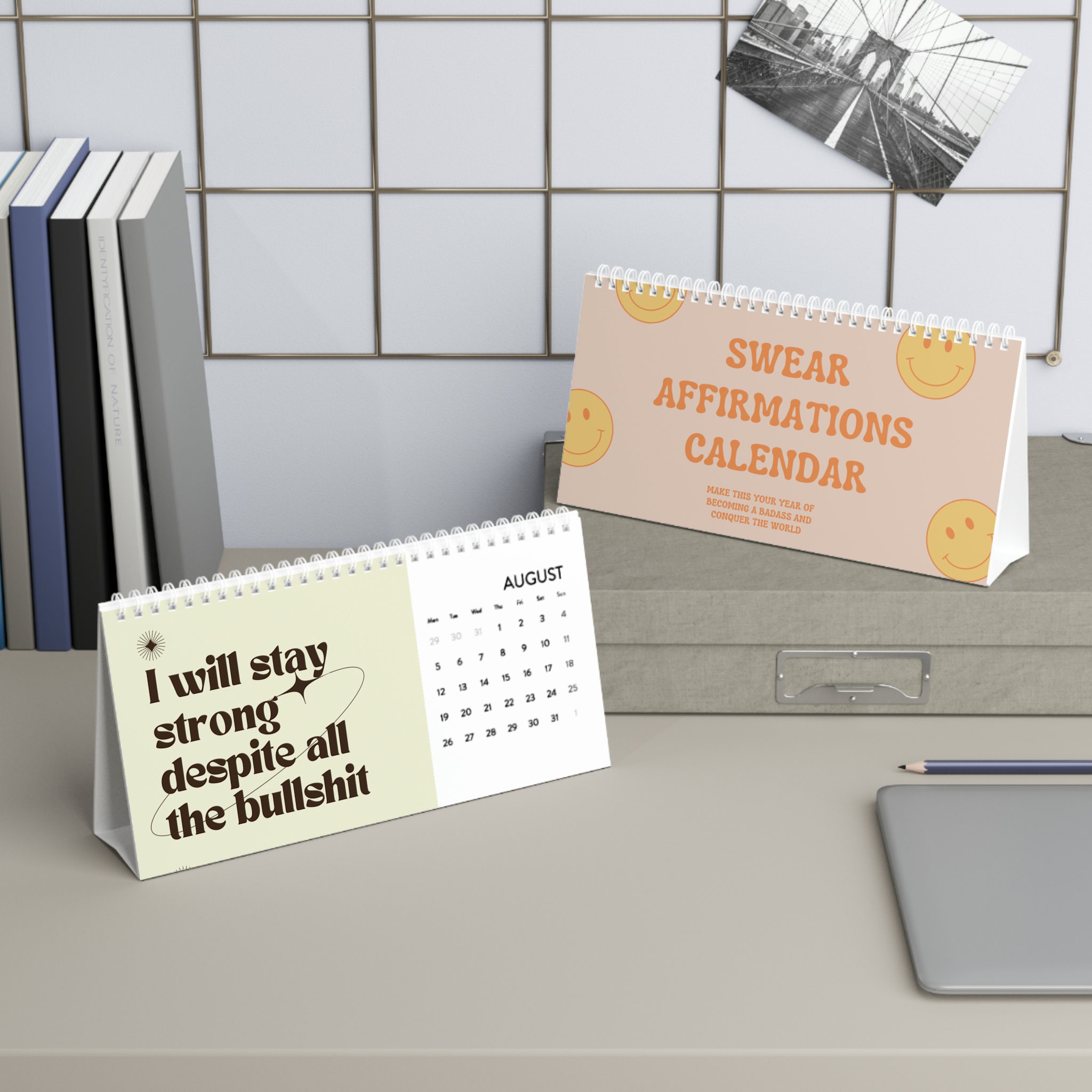 Swear Affirmations 2024 Desk Calendar: Make This Your Year of Becoming ...