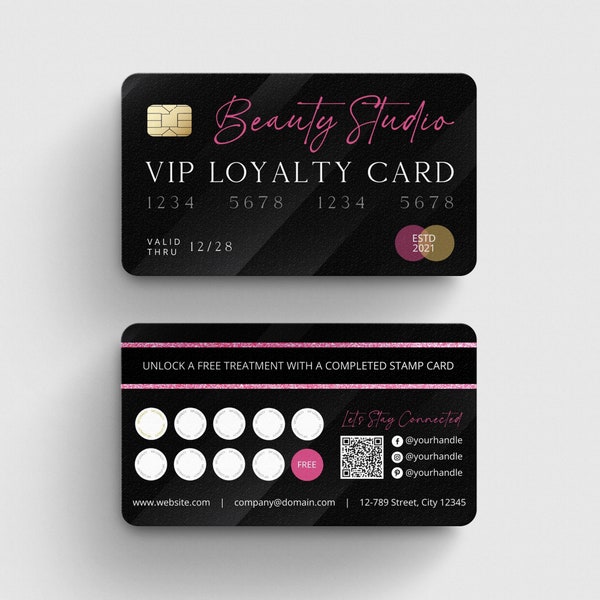 Watercolor Floral Business Card for Florist, Modern Flower Business ...