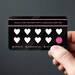 Black Loyalty Card Stamp Template for Beauty Salon & Small Business ...