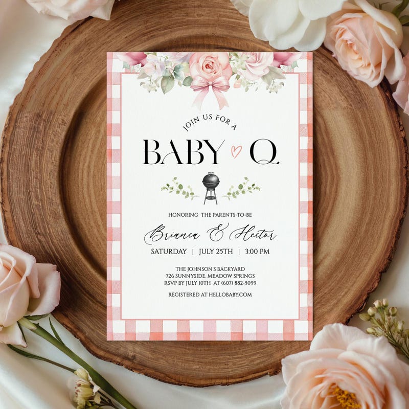 Babyq Invitation - Etsy