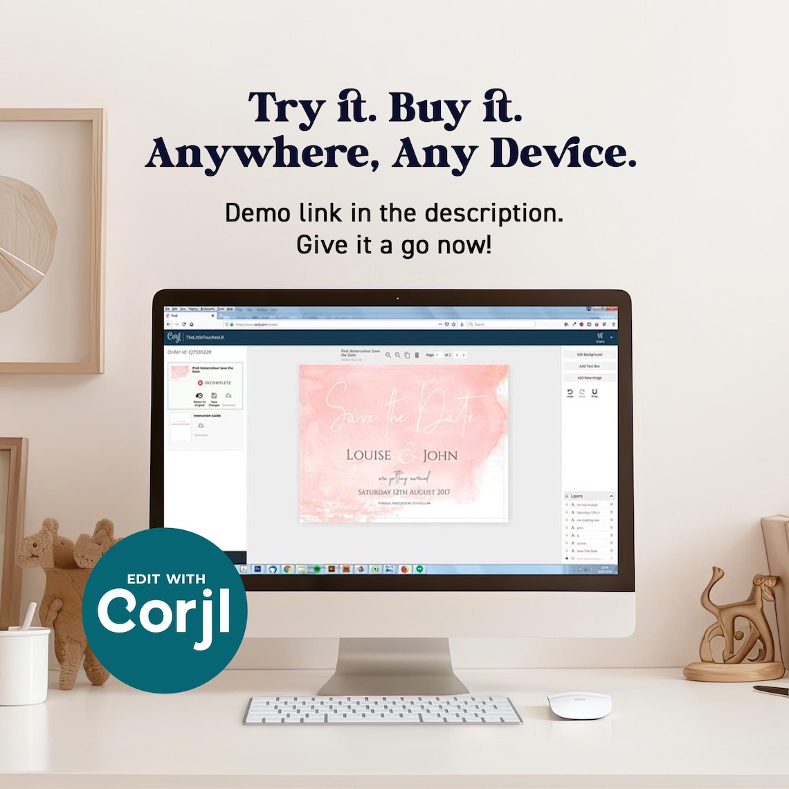 Editable Wildflower Tea Party Baby Shower Welcome Sign Poster ...