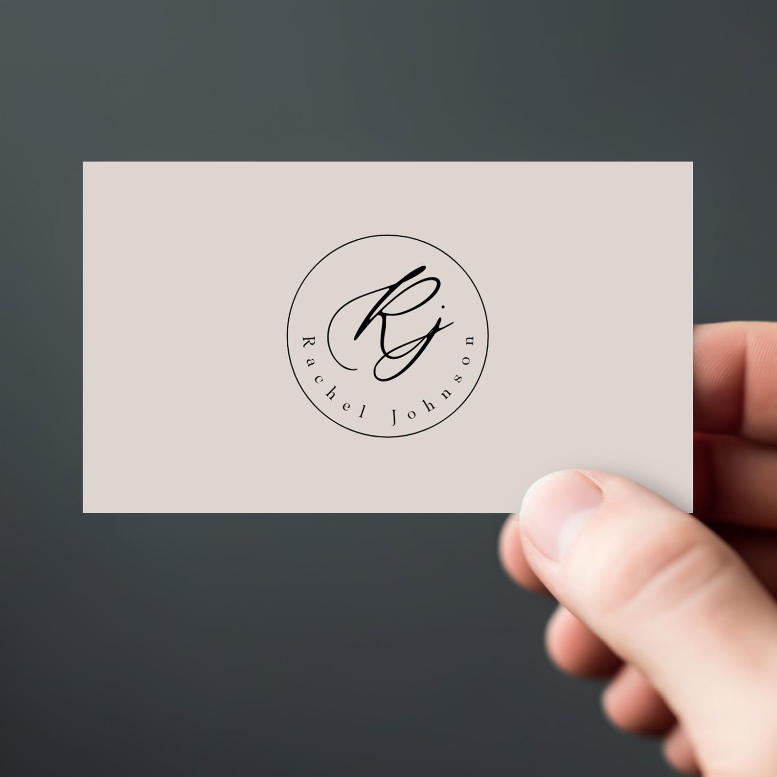 Editable Minimalist QR Code Business Card Template, Elegant Business ...