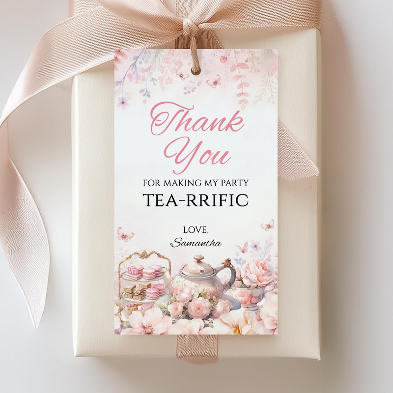 Tea Party Favor Tags - Etsy