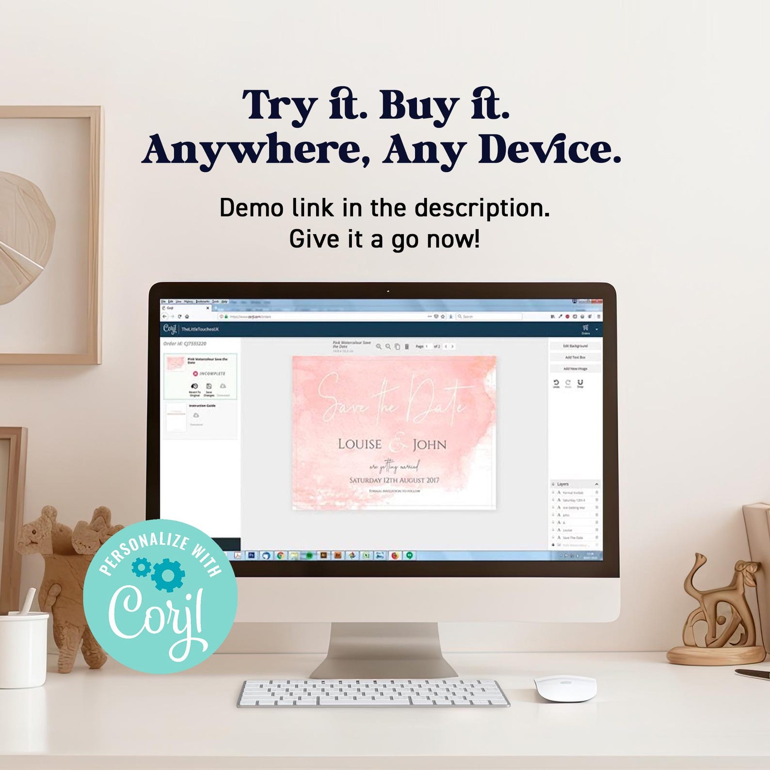 Editable Minimalist QR Code Business Card Template, Elegant Business ...