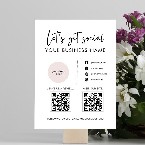 Lets Get Social Sign - Etsy