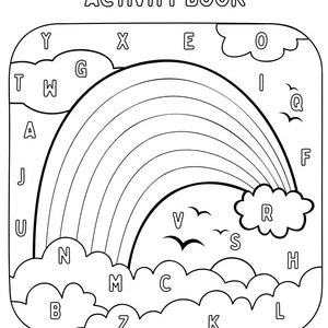 Alphabet, Coloring Book, Learning Alphabet, Tracing Alphabet - Etsy