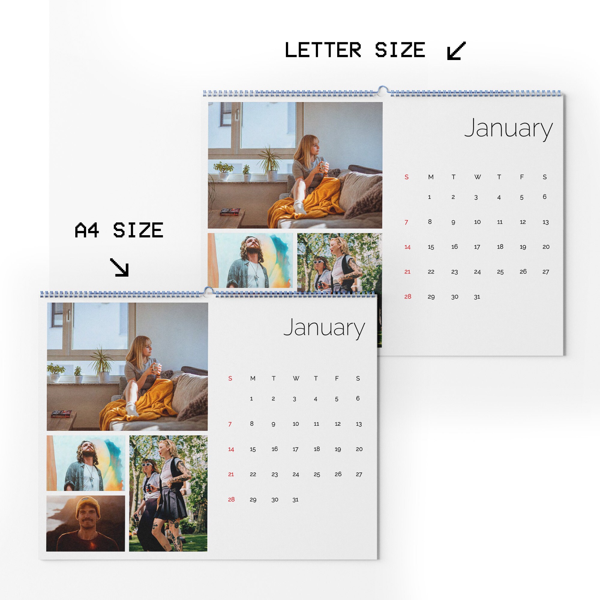 Digital Calendar 2024, Calendar 2024 Wall, Pdf Calendar 2024, Editable ...