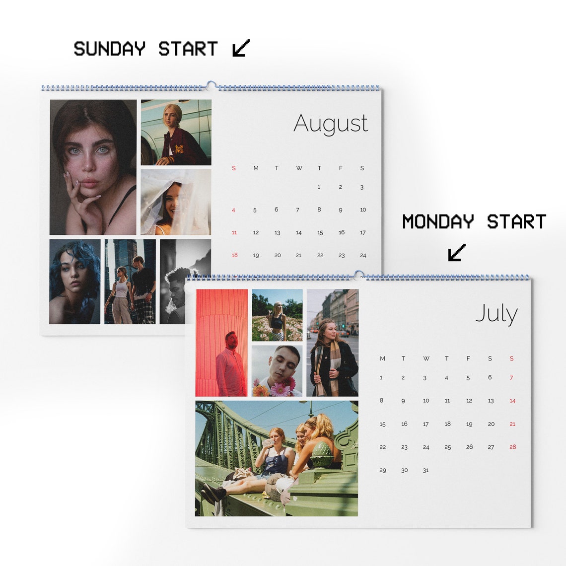 Digital Calendar 2024, Calendar 2024 Wall, Pdf Calendar 2024, Editable ...