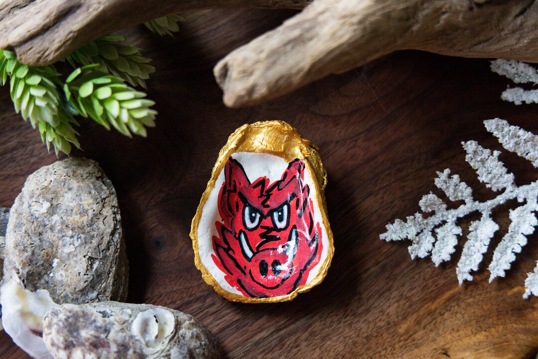 Arkansas Razorback Oyster Shell - Etsy