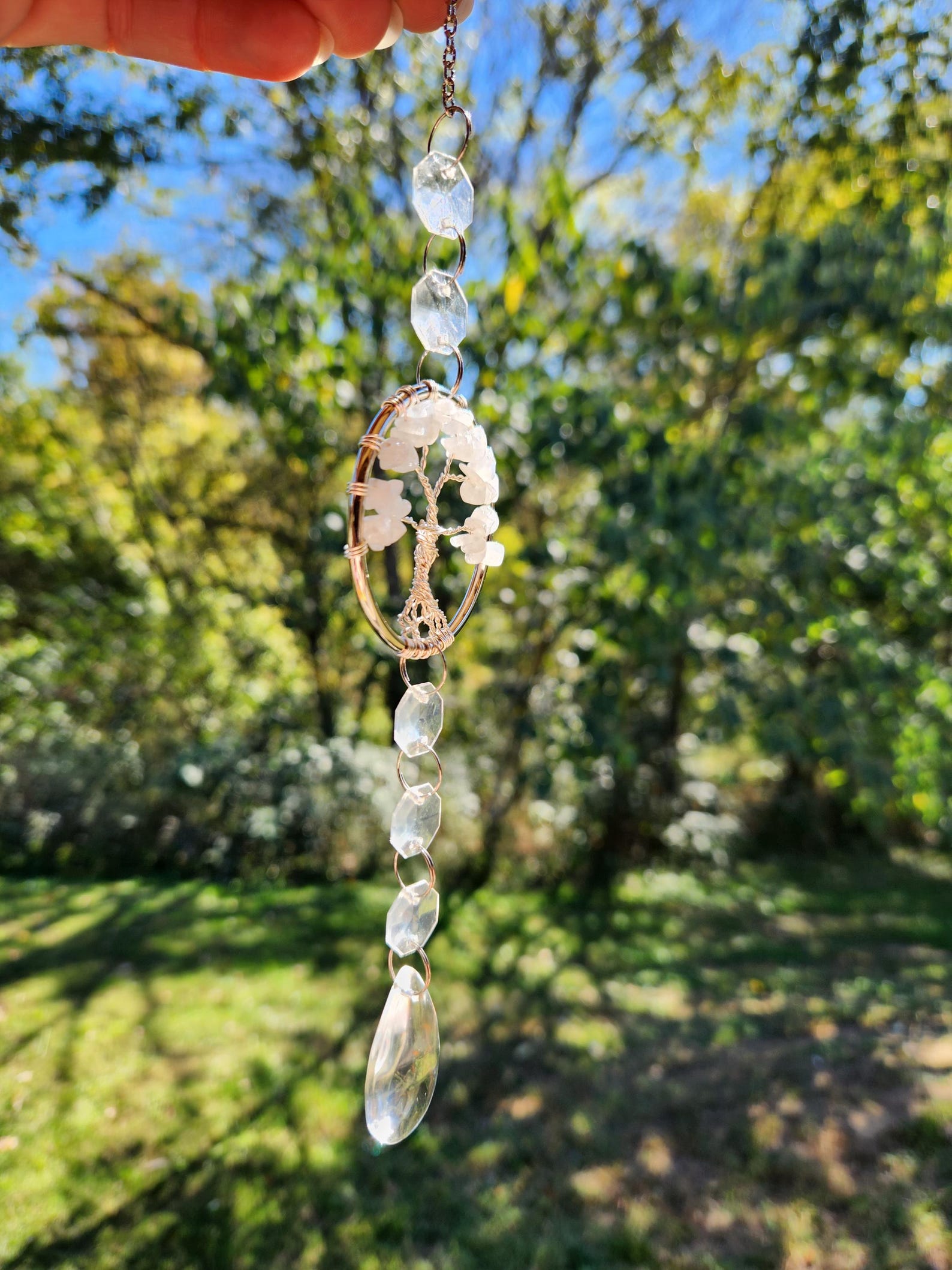 Moonstone Tree of Life Suncatcher - Etsy