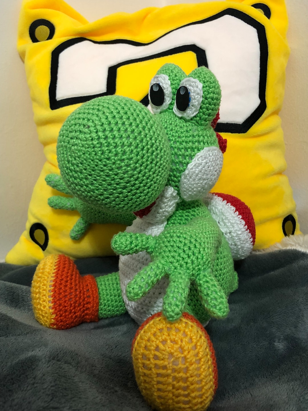 Yoshi Crochet Doll Super Mario Crochet Nintendo Amigurumi Plush Luigi