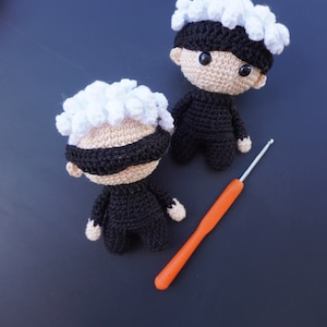 Gojo Satoru Crocheted Doll Jujutsu Kaisen Anime Gojo Satoru Amigurumi ...