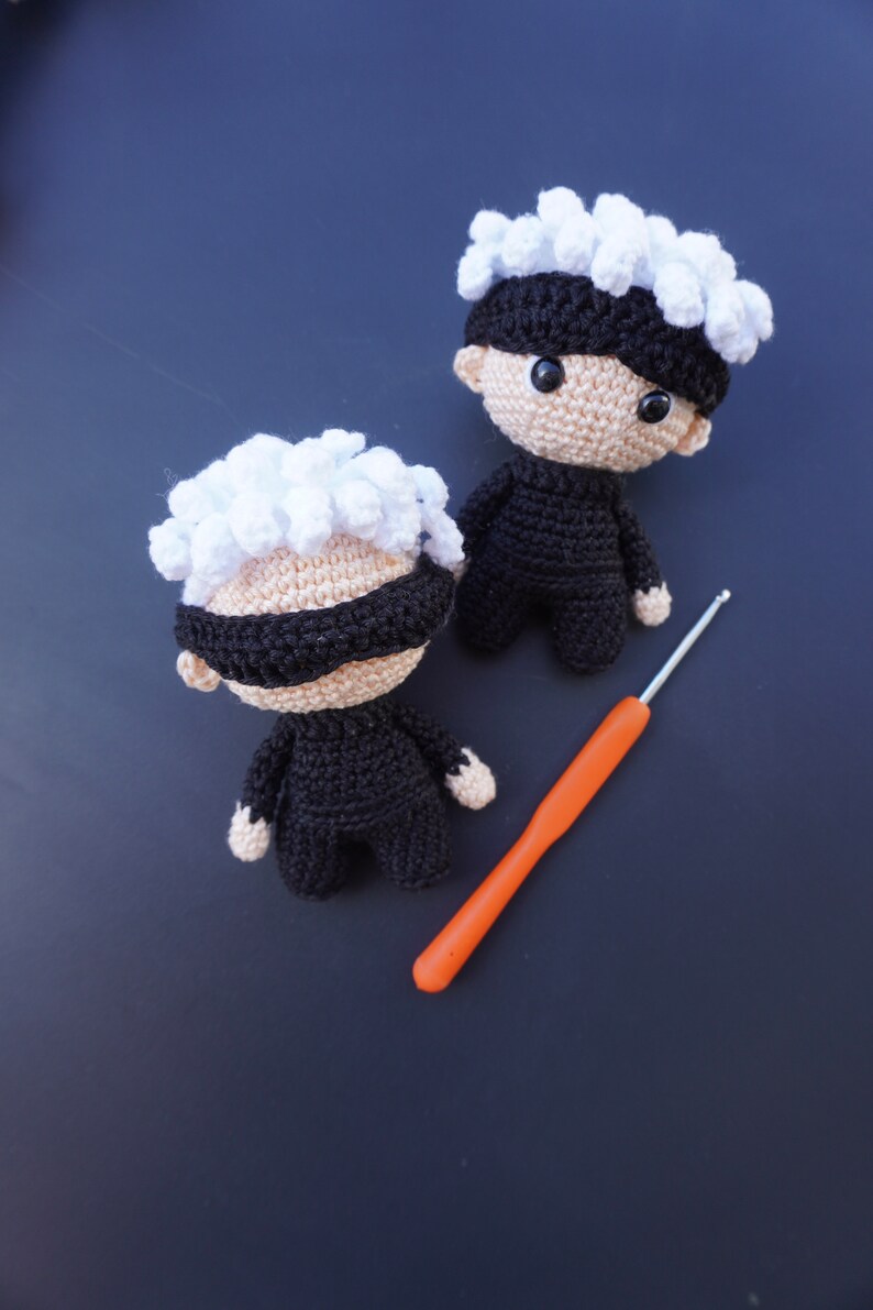 Gojo Satoru Crocheted Doll Jujutsu Kaisen Anime Gojo Satoru Amigurumi ...