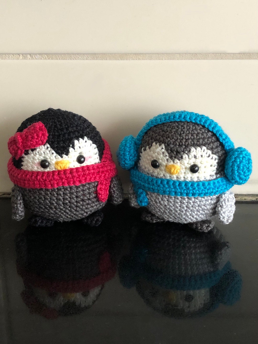 Penguin Buddies, Penguin Friends Crochet Amigurumi Doll, 8cm, Winter ...