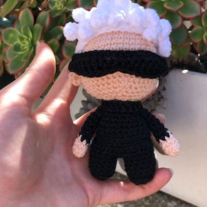Gojo Satoru Crocheted Doll Jujutsu Kaisen Anime Gojo Satoru Amigurumi ...