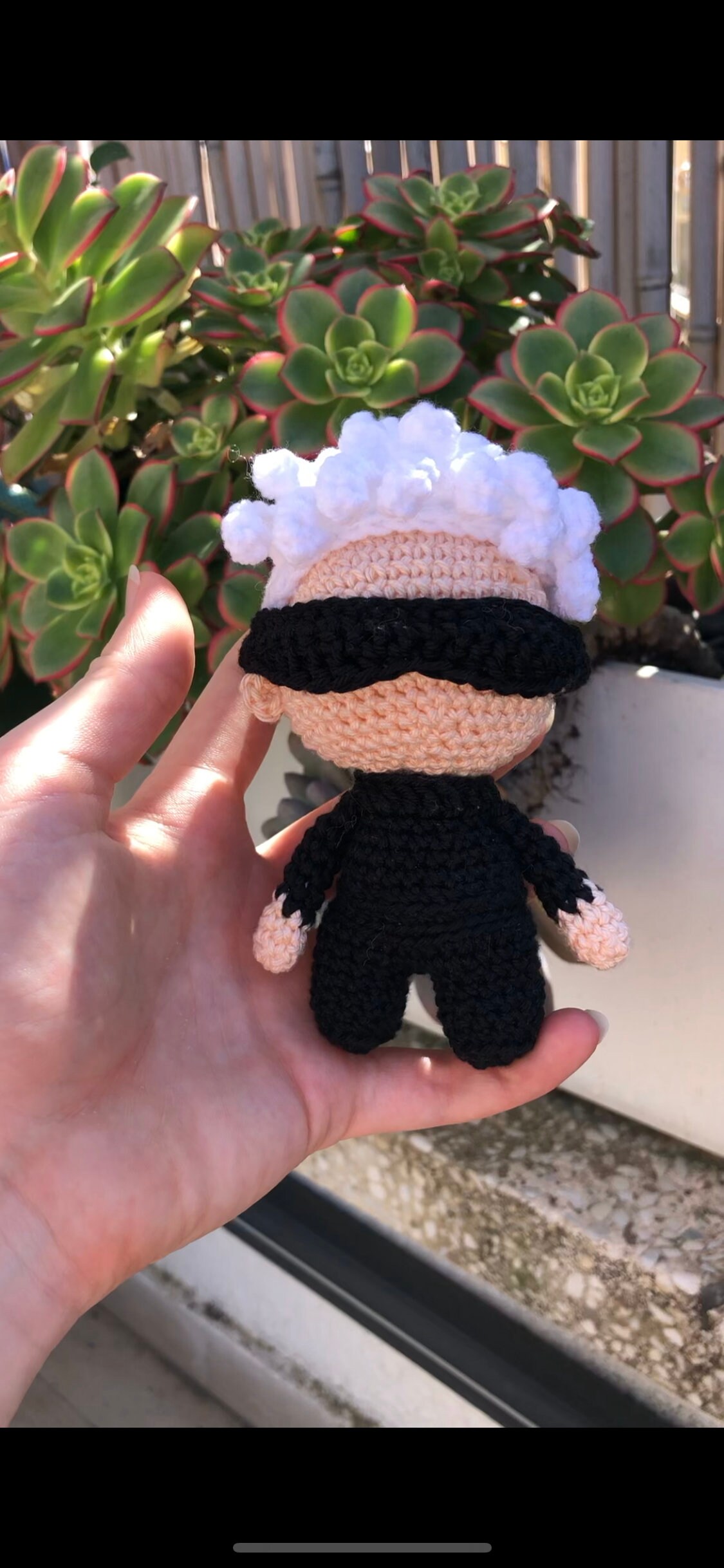 Gojo Satoru Crocheted Doll Jujutsu Kaisen Anime Gojo Satoru Amigurumi ...