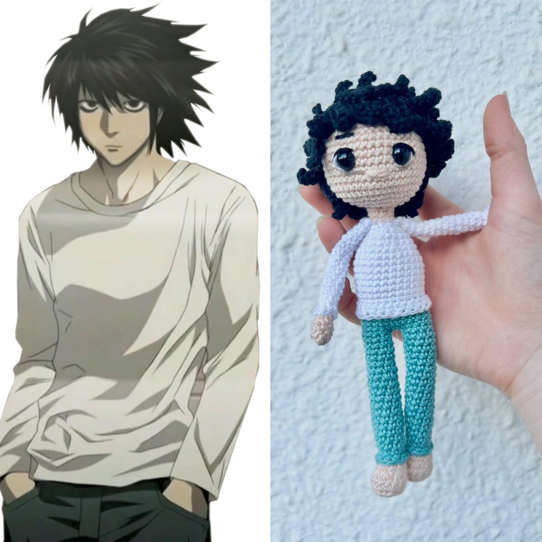 Lawleit Crocheted Doll L From Death Note Crochet Amigurumi Doll ...