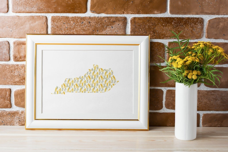 Digital Download - State Flower Prints - Kentucky - Goldenrod - Floral ...