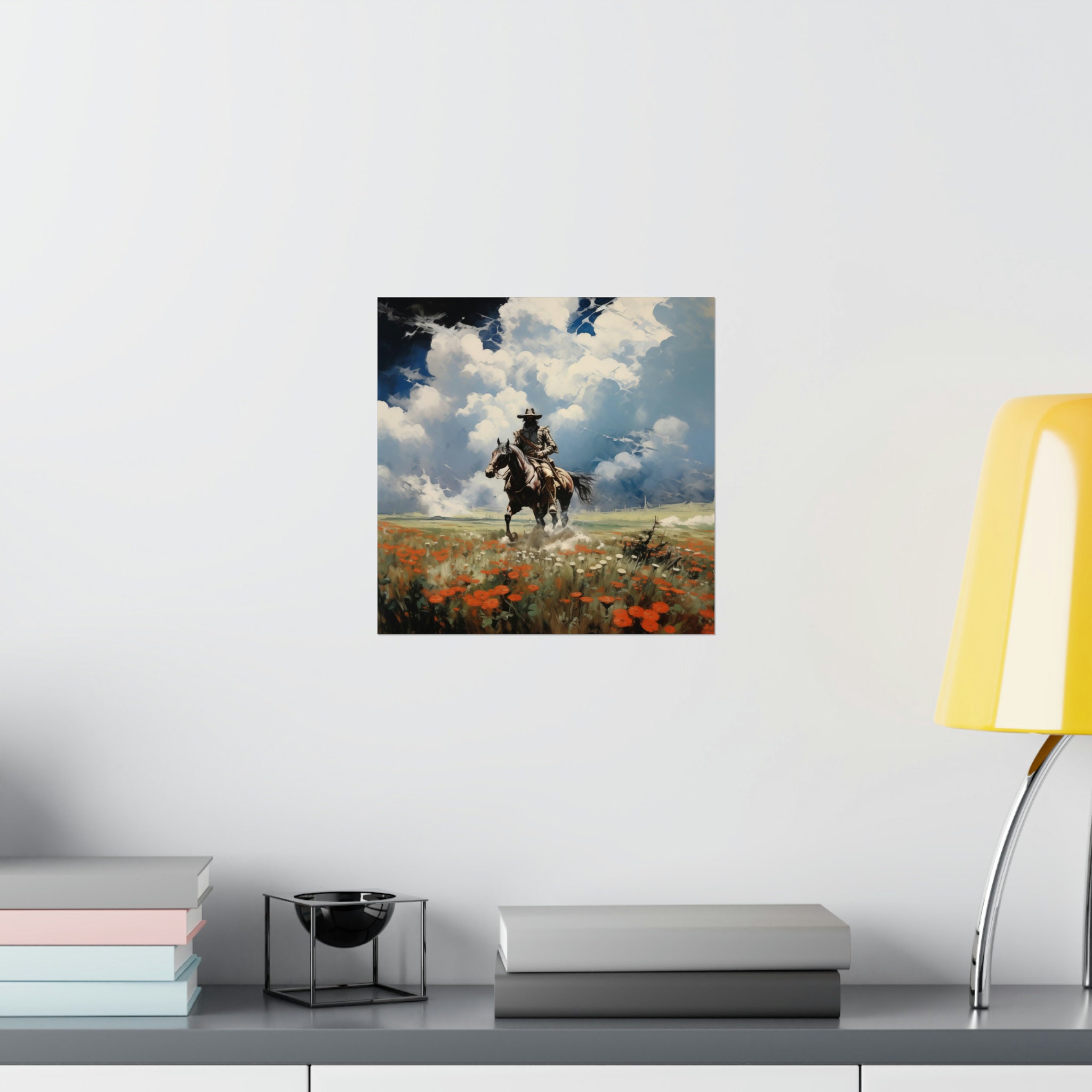 Art Print Poster cowboy Original Art in the Style of Frank Frazetta - Etsy