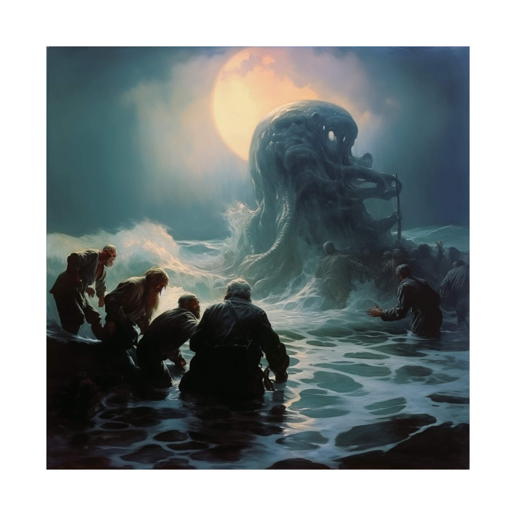 Art Print - Poster - "resurrection, Sea" Original Art in the Style of ...