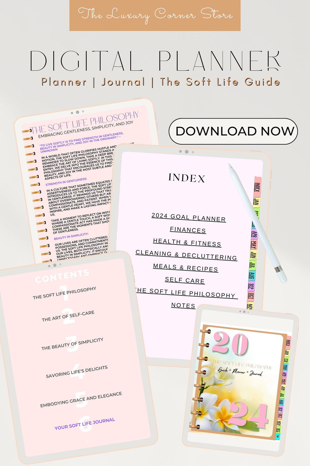 The Soft Life Philosophy- Guide | Journal | Planner - Etsy
