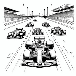 20 High-quality F1 Car Coloring Pages for Kids Printable Racing Car ...