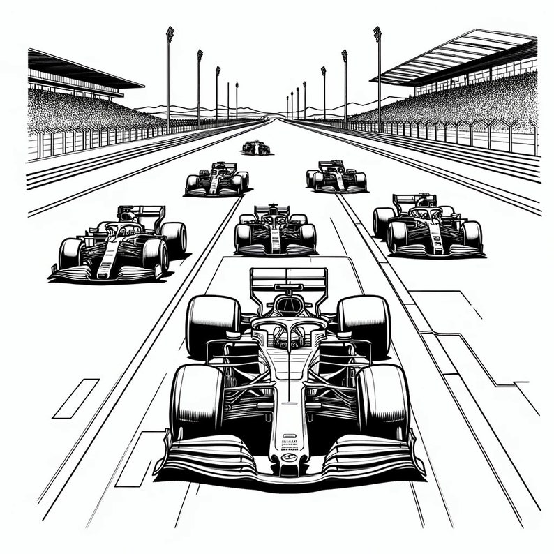 20 High-quality F1 Car Coloring Pages for Kids Printable Racing Car ...