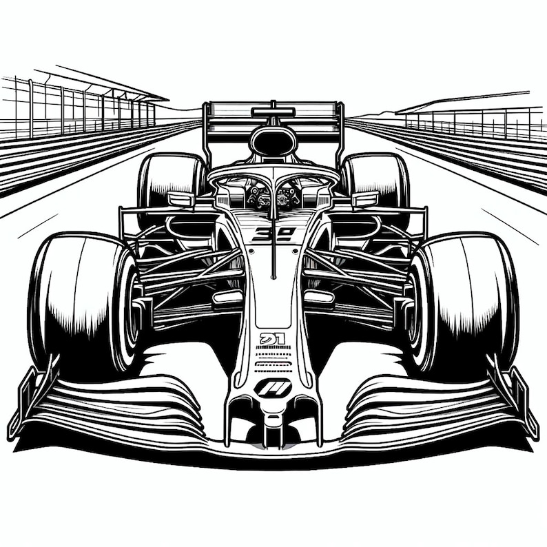 20 High-quality F1 Car Coloring Pages for Kids Printable Racing Car ...