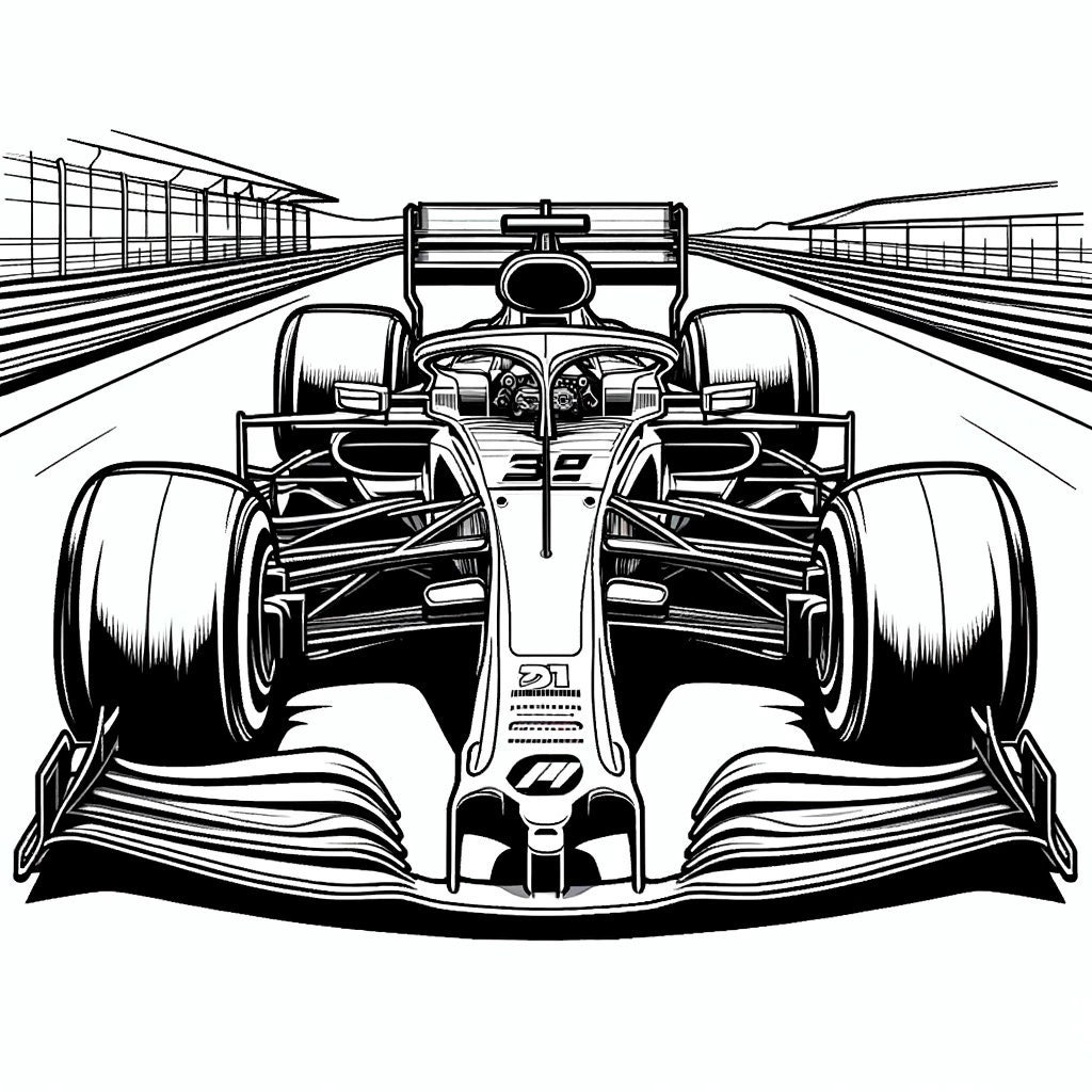 20 High-quality F1 Car Coloring Pages for Kids Printable Racing Car ...