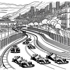 20 High-quality F1 Car Coloring Pages for Kids Printable Racing Car ...