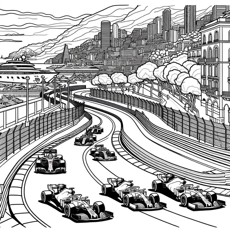 20 High-quality F1 Car Coloring Pages for Kids Printable Racing Car ...