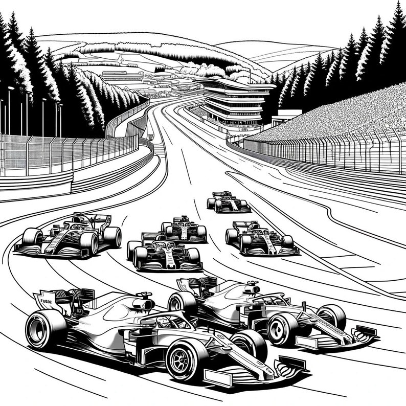 20 High-quality F1 Car Coloring Pages for Kids Printable Racing Car ...