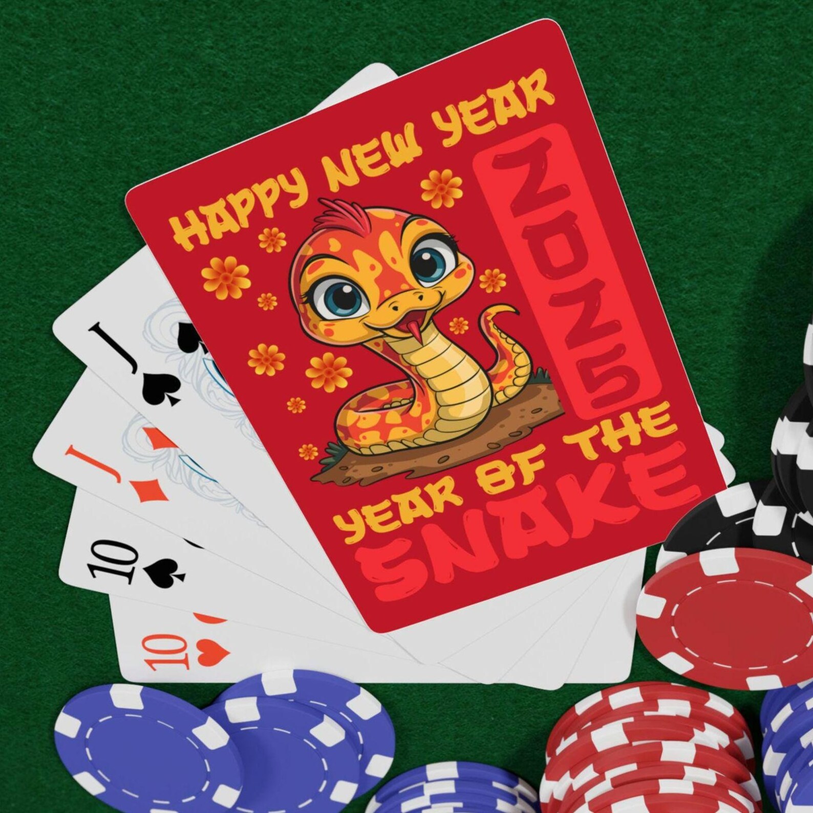 Playing Cards - Year of the Snake Poker Deck, Chinese New Year Gifts ...