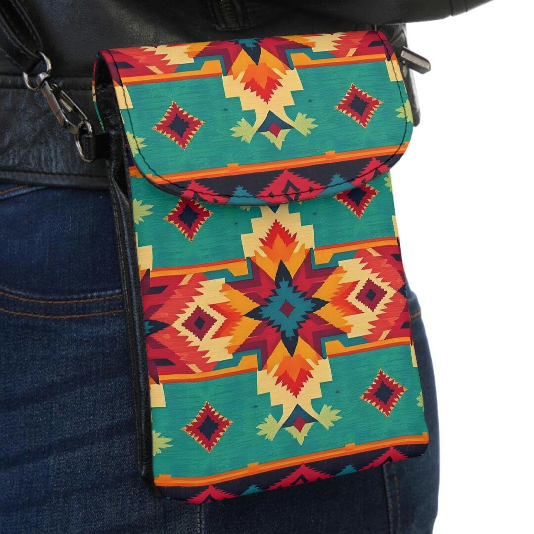Western Cowgirl Cell Phone Card Holder, Tribal Phone Case, Bohemian ...